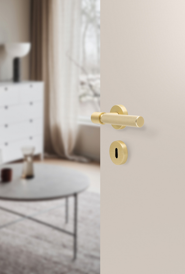 Door handle for interior doors with modular lock | Beslag Design