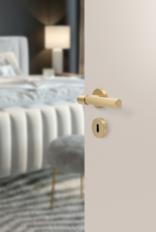Door handle for interior doors with modular lock | Beslag Design